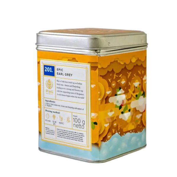 Piag The Fresh Tea - Epic Grey - herbata czarna w puszce - 100g – kawa.pl